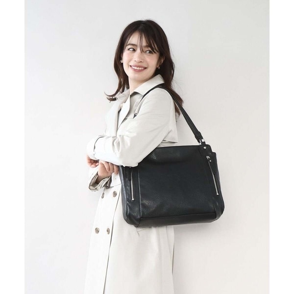 MK ミッシェルクラン バッグ（MK MICHEL  BAG）/[2WAY/A4収納可]ジップデザインスクエアトートバッグ