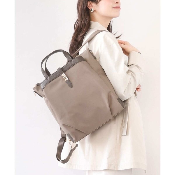 【NEW】MK ミッシェルクラン バッグ（MK MICHEL  BAG）/[3WAY/撥水]レザーポイントデザインリュック