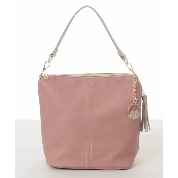 【NEW】MK ミッシェルクラン バッグ（MK MICHEL  BAG）/[軽量/2WAY/チャーム付き]ステッチアクセントワンハンドルバッグ