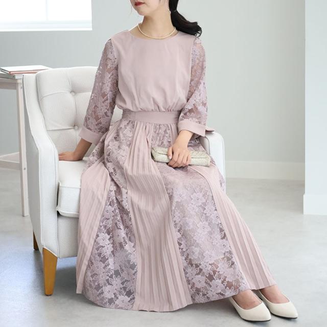 ジーラ バイ リュリュ/レース＆プリーツワンピジャケットセット