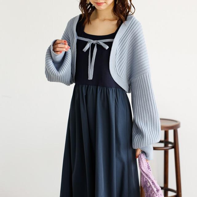 ジーラ バイ リュリュ（GeeRA）/ニットボレロ＆ドッキングワンピース