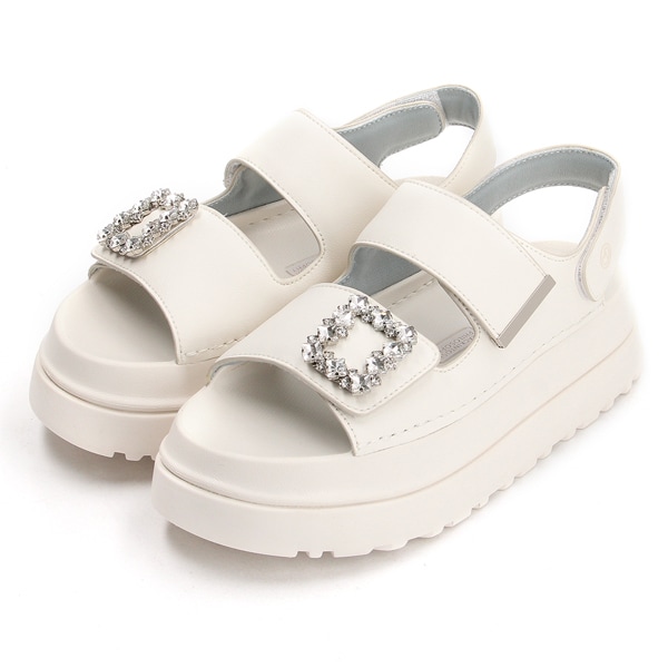 マッキントッシュ フィロソフィー（MACKINTOSH PHILOSOPHY）/厚底ビジューモチーフサンダル