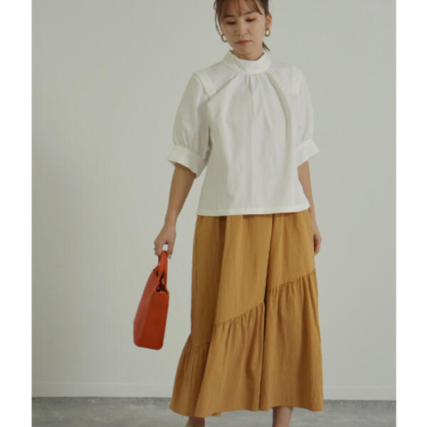 アウリィ/【低身長向けサイズ】ブラウスレイヤードワンピース アウリィ/【低身長向けサイズ】ブラウスレイヤードワンピースの通販は