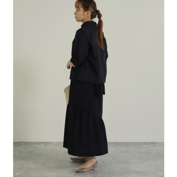 アウリィ/【低身長向けサイズ】ブラウスレイヤードワンピース