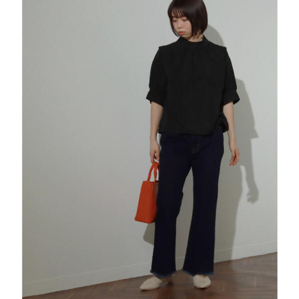 アウリィ/【低身長向けサイズ】ブラウスレイヤードワンピース