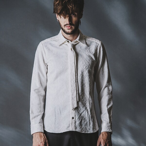 ノーアイディー（NO ID．）/ストール付アラベスクJQ−SH（シャツ)