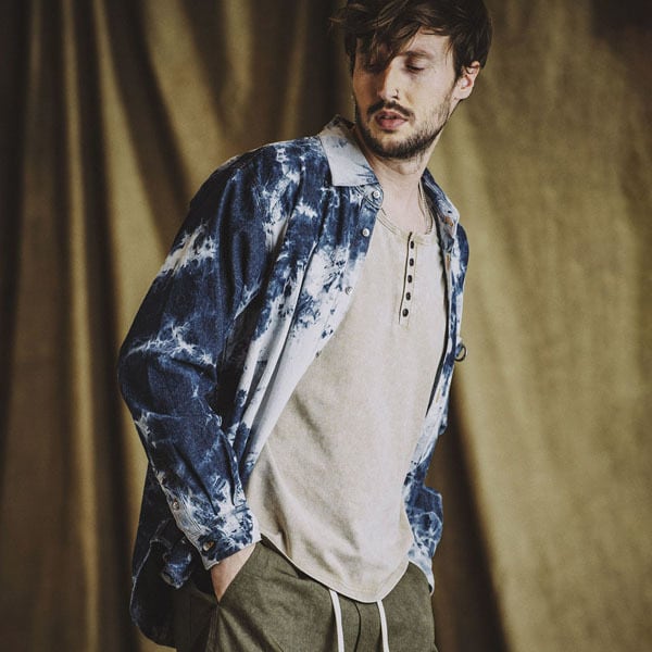 ノーアイディー（NO ID．）/ブリーチデニムBIG−SH(シャツ)