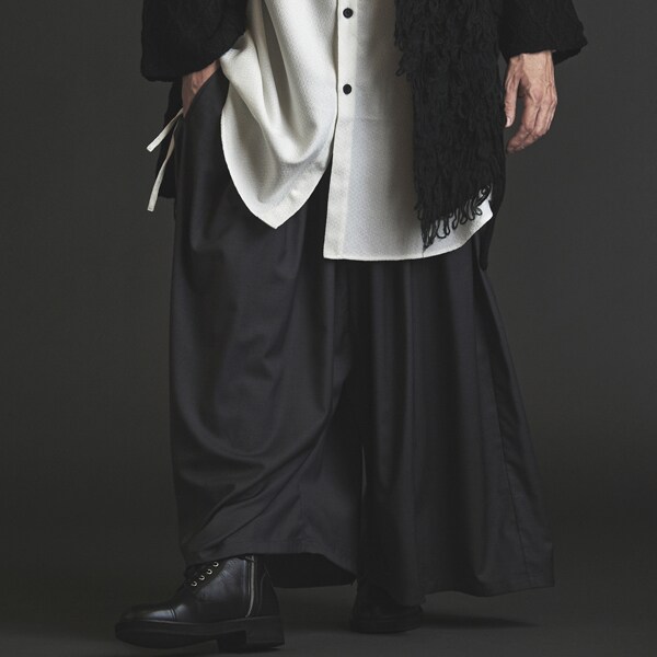 ノーアイディー（NO ID．）/Roseプリントギャザーバギートラウザーズ