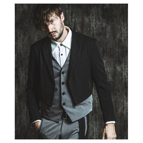 ノーアイディー（NO ID．）/レイヤードショートJKT(ジャケット)