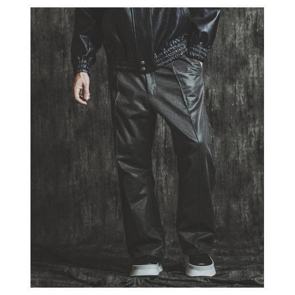 ノーアイディー（NO ID．）/コーティングツイルコクーントラウザーズ