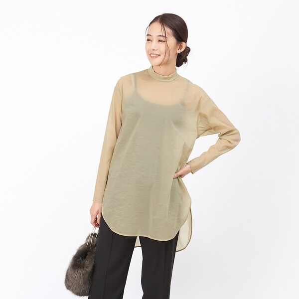 ルージュ・ヴィフ ラクレ（Rouge vif la cle）/シースルーブラウス