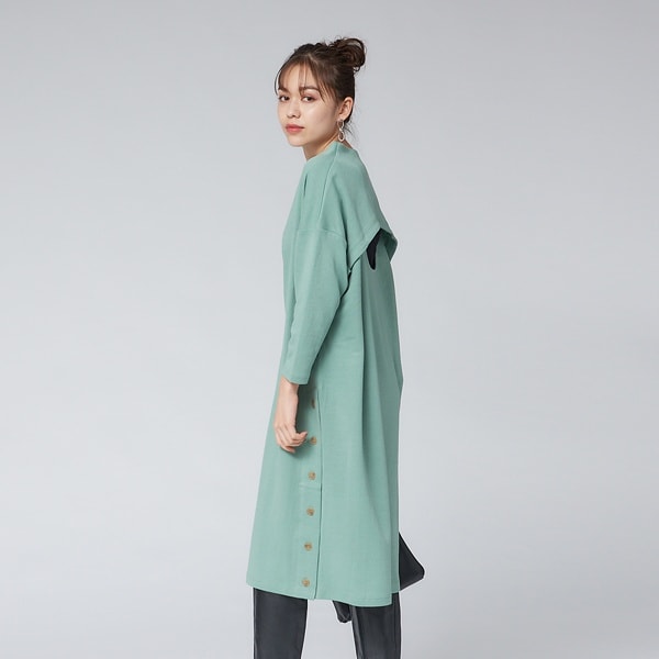 ルージュ・ヴィフ ラクレ（Rouge vif la cle）/【WEB限定】バックデザインサックワンピース