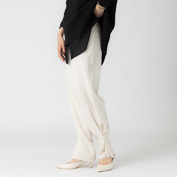 ルージュ・ヴィフ ラクレ（Rouge vif la cle）/裾タックパンツ