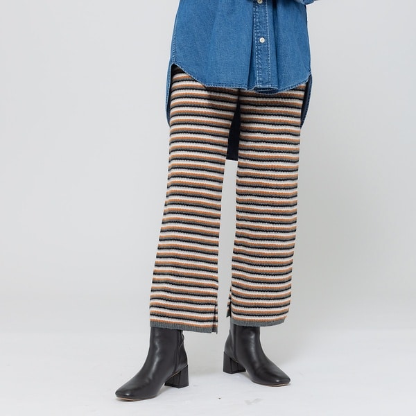 ルージュ・ヴィフ ラクレ（Rouge vif la cle）/【+81 BRANCA】ハイウエストニットパンツ