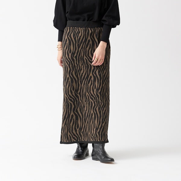 ルージュ・ヴィフ ラクレ（Rouge vif la cle）/ジャガードニットスカート