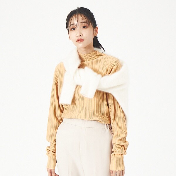 ルージュ・ヴィフ ラクレ（Rouge vif la cle）/プリーツニット