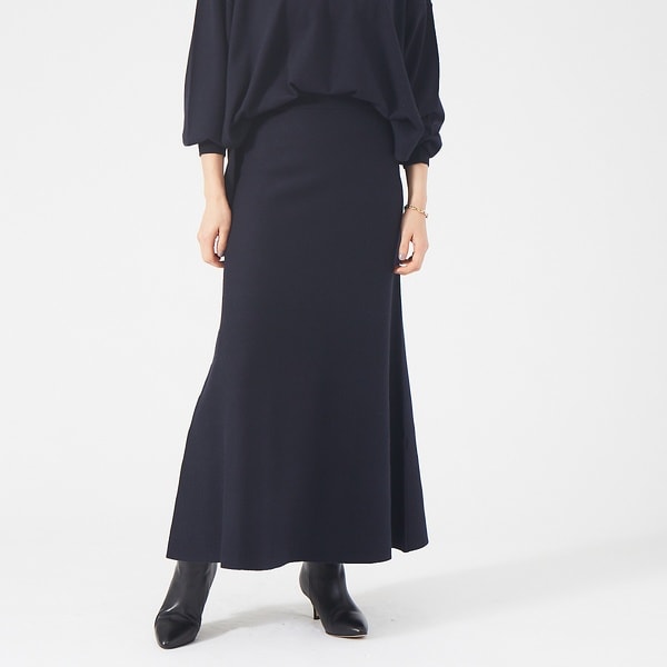 ルージュ・ヴィフ ラクレ（Rouge vif la cle）/【セットアップ対応】フレアニットスカート