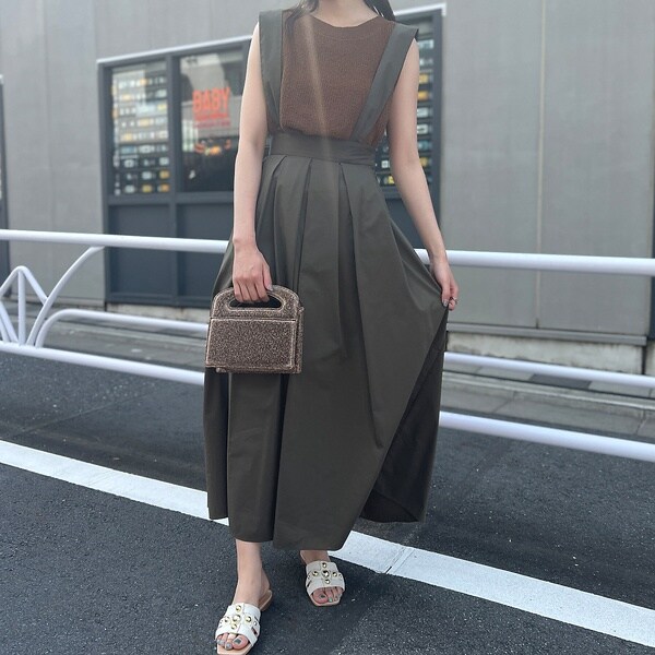 ルージュ・ヴィフ ラクレ（Rouge vif la cle）/【XSサイズ展開】タックメモリースカート