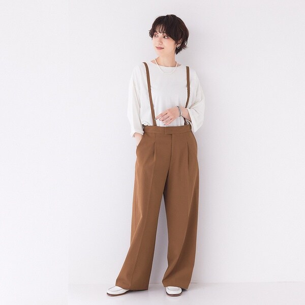 ルージュ・ヴィフ ラクレ（Rouge vif la cle）/コットンツィルサスペンダーパンツ