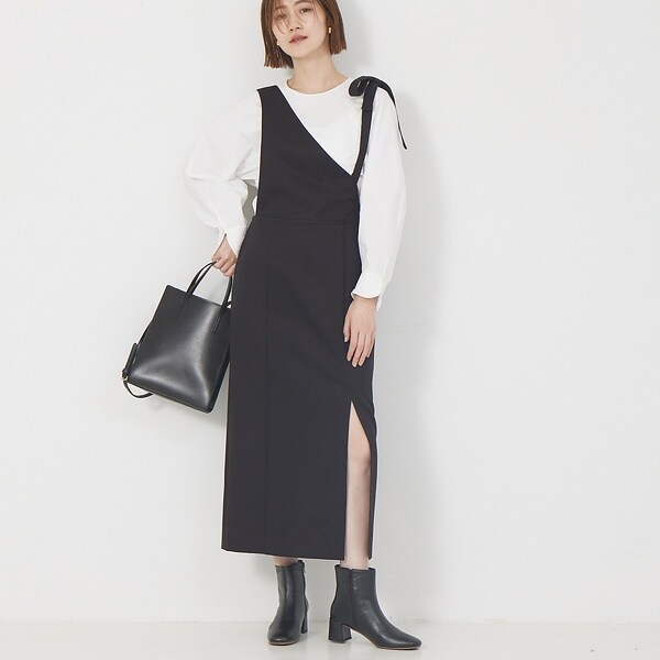 ルージュ・ヴィフ ラクレ（Rouge vif la cle）/ジャンバースカートワンピース