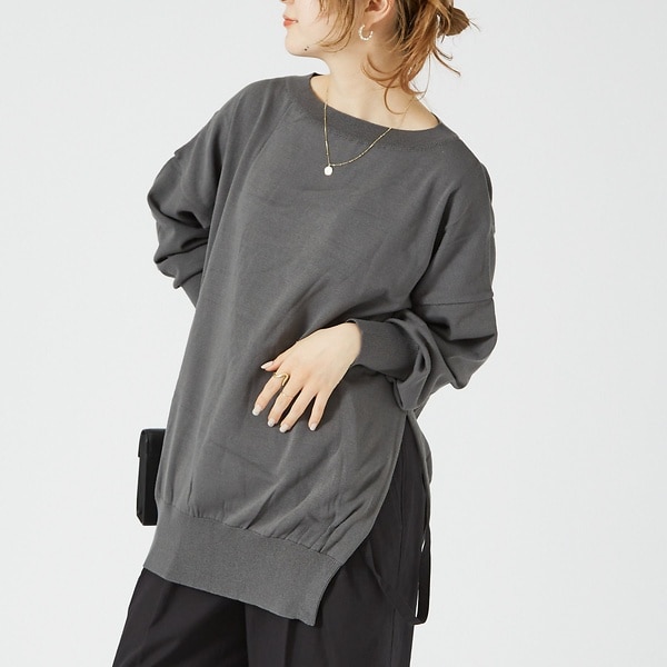 ルージュ・ヴィフ ラクレ（Rouge vif la cle）/サイドスリットニットPO