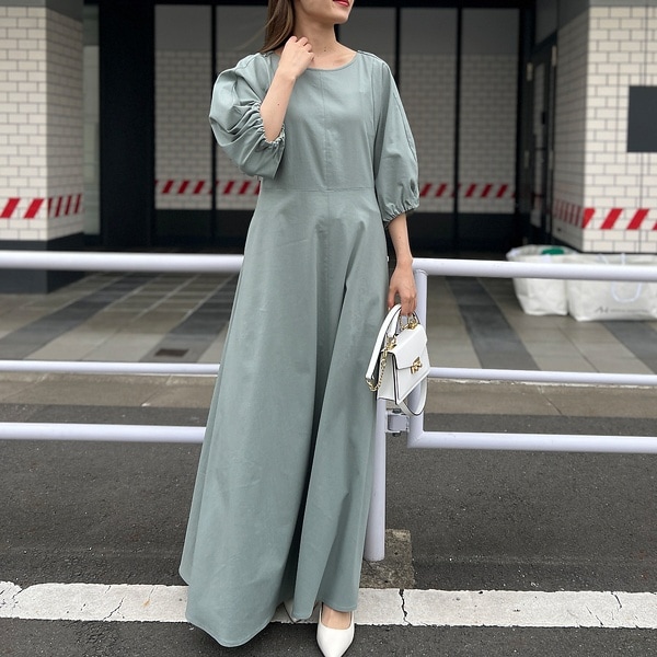 ルージュ・ヴィフ ラクレ（Rouge vif la cle）/パフスリーブワンピース