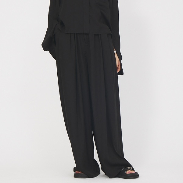 ルージュ・ヴィフ ラクレ（Rouge vif la cle）/【セットアップ対応】タックワイドパンツ