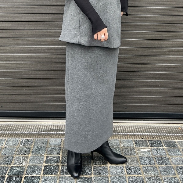 ルージュ・ヴィフ ラクレ（Rouge vif la cle）/【セットアップ対応】メルトンタイトスカート