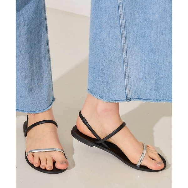 ルージュ・ヴィフ ラクレ（Rouge vif la cle）/【NICOLASLAINAS/ニコラスライナス】エコレザーストラップサンダル