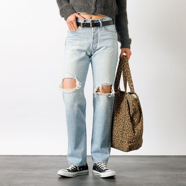 ルージュ・ヴィフ ラクレ（Rouge vif la cle）/【KURO/クロ】GRAPHITE INDIGO / ストレートデニム / ダメ