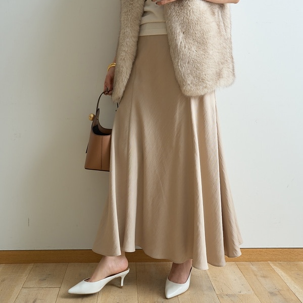 ルージュ・ヴィフ ラクレ（Rouge vif la cle）/切替フィブリルマキシスカート