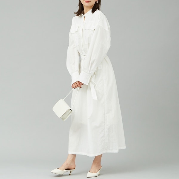 ルージュ・ヴィフ ラクレ（Rouge vif la cle）/ウエストマークシャツワンピース