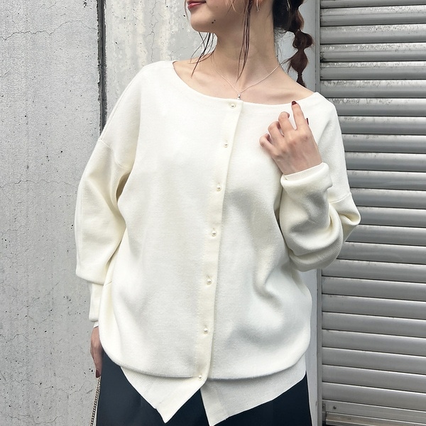 ルージュ・ヴィフ ラクレ（Rouge vif la cle）/スムース2WAYパールニット