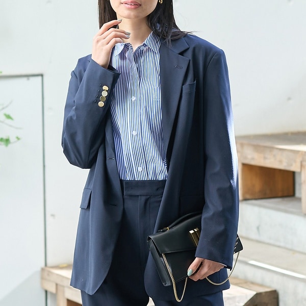 ルージュ・ヴィフ ラクレ（Rouge vif la cle）/【セットアップ対応】ビッグシルエットシングルジャケット