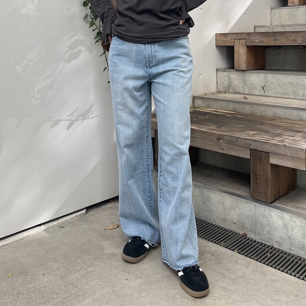 ルージュ・ヴィフ ラクレ（Rouge vif la cle）/【RED CARD/ レッドカード】別注Manoa  ワイドストレートイージーデ