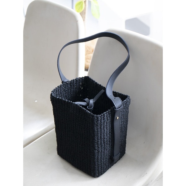 ルージュ・ヴィフ ラクレ（Rouge vif la cle）/【BAGMATI / バグマティ】ワンハンドル かごバッグ / ブラック【WEB