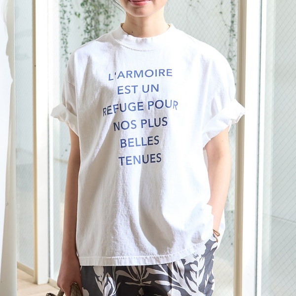 ルージュ・ヴィフ ラクレ（Rouge vif la cle）/ピグメントヴィンテージライクロゴBIG Tシャツ