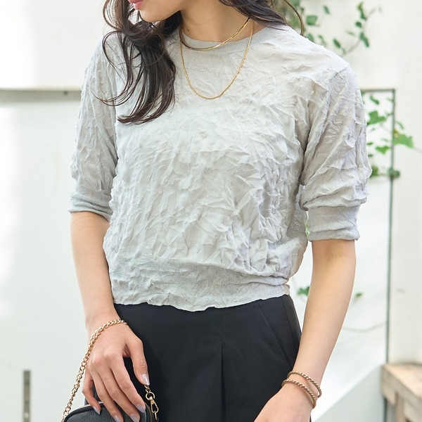 ルージュ・ヴィフ ラクレ（Rouge vif la cle）/キャッチワッシャーニットプルオーバー