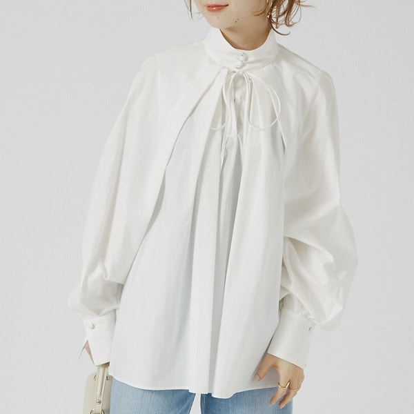 ルージュ・ヴィフ ラクレ（Rouge vif la cle）/ハイネックリボンブラウス2