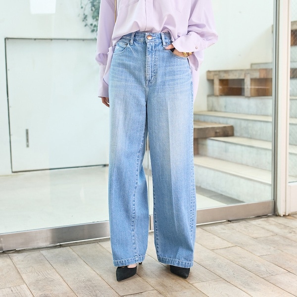 ルージュ・ヴィフ ラクレ（Rouge vif la cle）/【RED CARD/レッドカード】Slogan ルーズストレートデニム