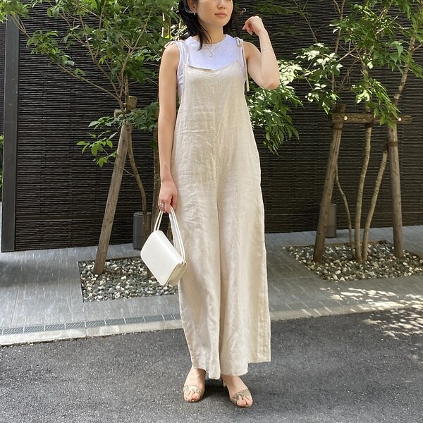 ルージュ・ヴィフ ラクレ（Rouge vif la cle）/【TICCA/ティッカ】リネンキャミソールコンビネゾン