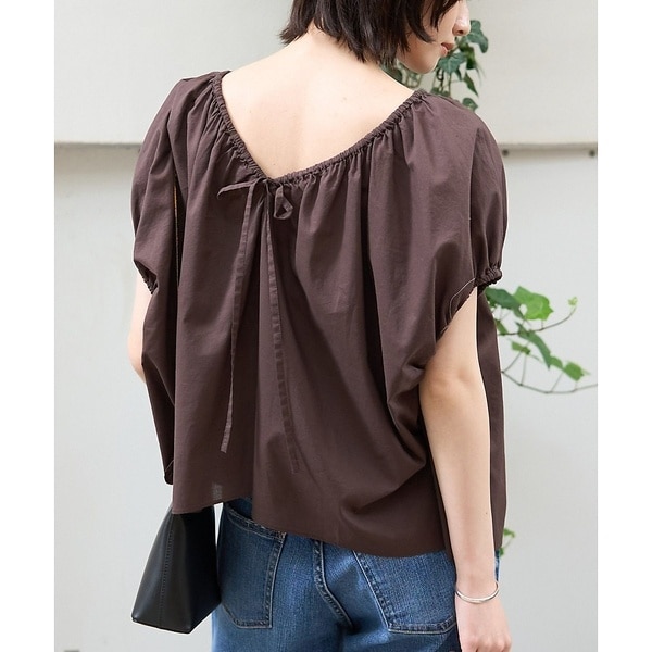 ルージュ・ヴィフ ラクレ（Rouge vif la cle）/コットンギャザーパフブラウス