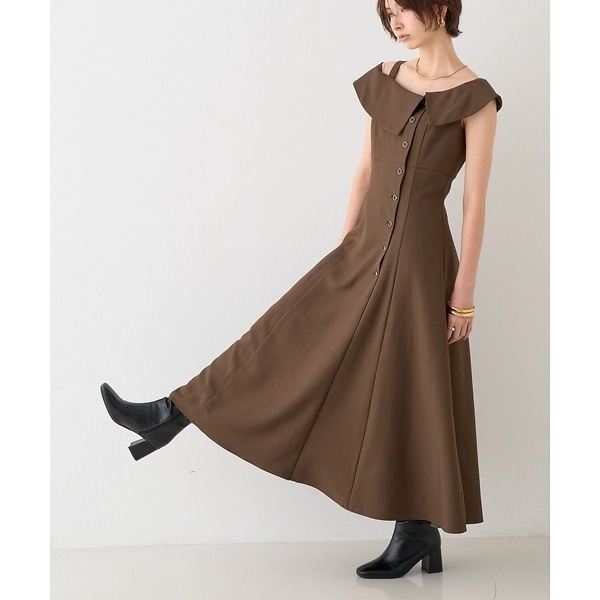 ルージュ・ヴィフ ラクレ（Rouge vif la cle）/【一部店舗限定】アシメショルダーワンピース