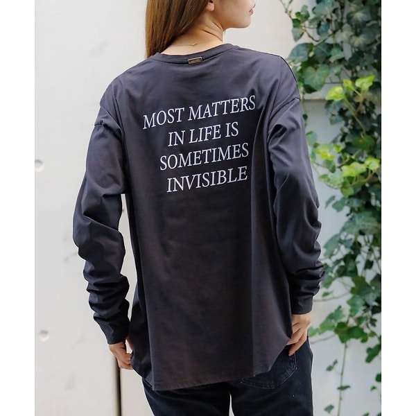 ルージュ・ヴィフ ラクレ（Rouge vif la cle）/【MICA&DEAL /マイカアンドディール】バックプリントロンT/カットソー/