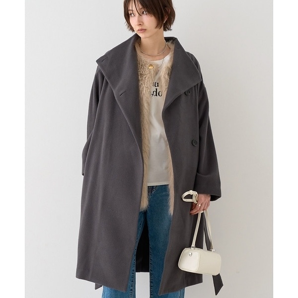 ルージュ・ヴィフ ラクレ（Rouge vif la cle）/【一部店舗限定】ショートビーバーニュアンスカラーコート