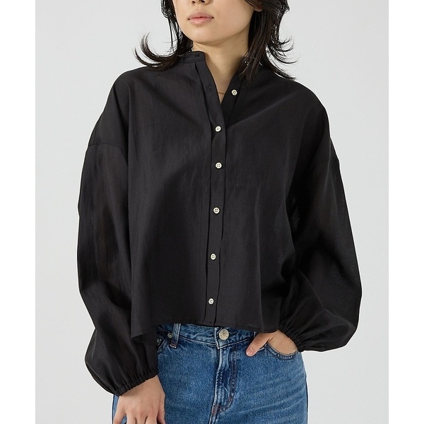 ルージュ・ヴィフ ラクレ（Rouge vif la cle）/スタンドカラータックシャツカーデ