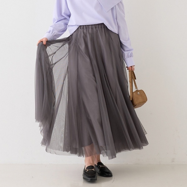ルージュ・ヴィフ ラクレ（Rouge vif la cle）/【2025AW新作】【ロングセラー】チュールマチフレアスカート