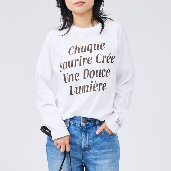 ルージュ・ヴィフ ラクレ（Rouge vif la cle）/ロゴロングスリーブTシャツ