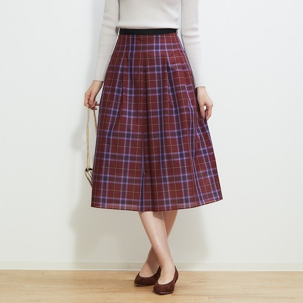 ルージュ・ヴィフ ラクレ（Rouge vif la cle）/チェックスカート