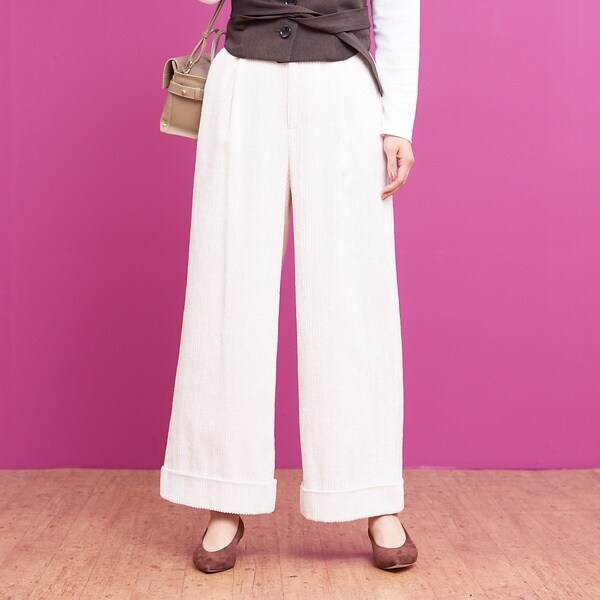 ルージュ・ヴィフ ラクレ（Rouge vif la cle）/コーデュロイワイドパンツ